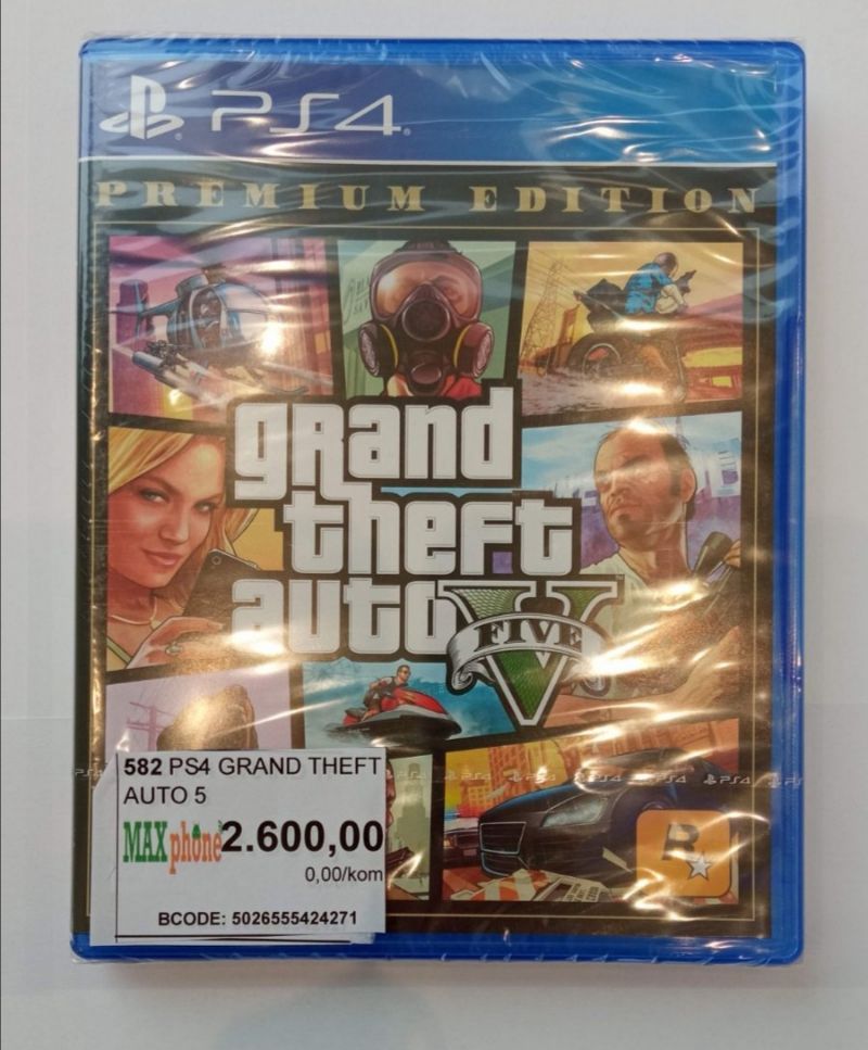 Igrica za Sony 4 GRAND THEFT AUTO FIVE Playstation i gaming - MaxPhone mobilni telefoni i oprema ...
